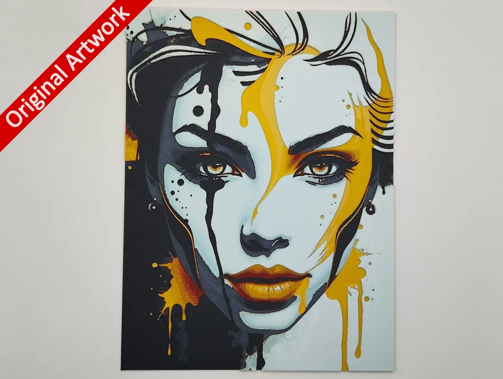 Painted face - Eclipse Maiden - hueforge by Altf4-FormationMakerWorld ...