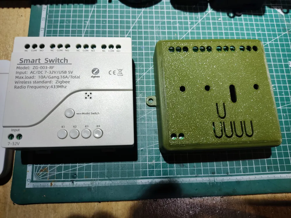 4CH ZIGBEE RELAY COVER - Free 3D Print Model - MakerWorld