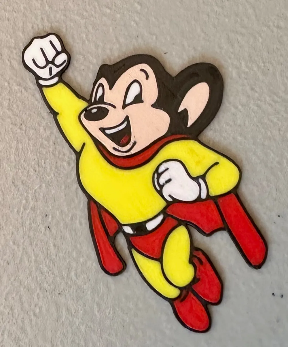 Multicolor Mighty Mouse Magnet by wotfan MakerWorld: Download Free 3D ...