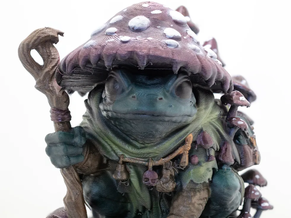 Mushroom Frog Wanderer - Free 3D Print Model - MakerWorld