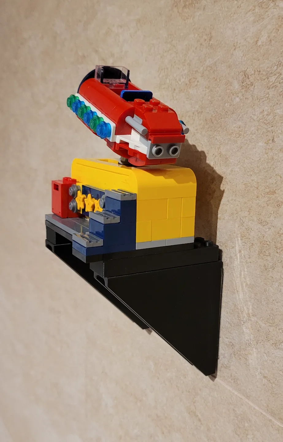 Removable wall brick 8x2 support, for compatible brick sets by Shinjy01 ...