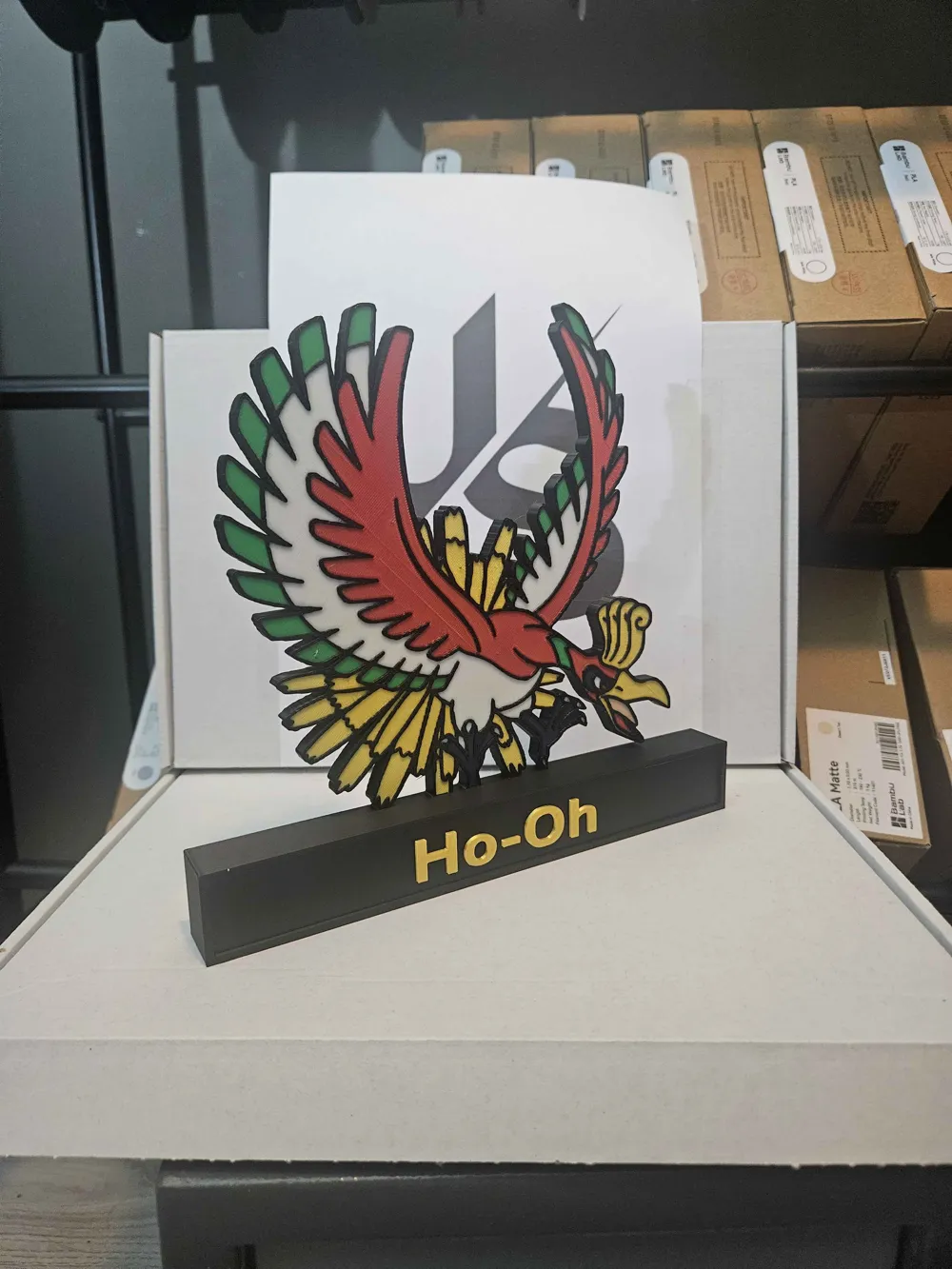 Pokemon Ho-oh Display! - Free 3D Print Model - MakerWorld