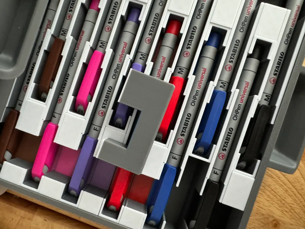 [BaBo] Organizer Pen Inserts for Stabilo OHPen by PyroGX - MakerWorld