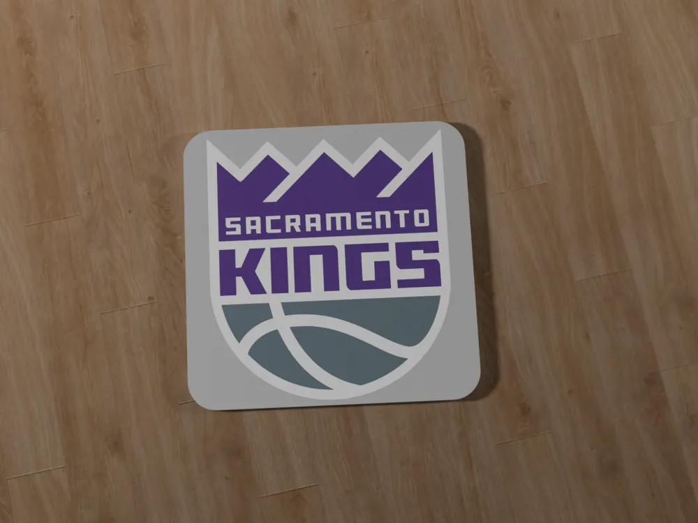 Sacramento Kings Square Coaster by mker17 MakerWorld: Download Free 3D ...