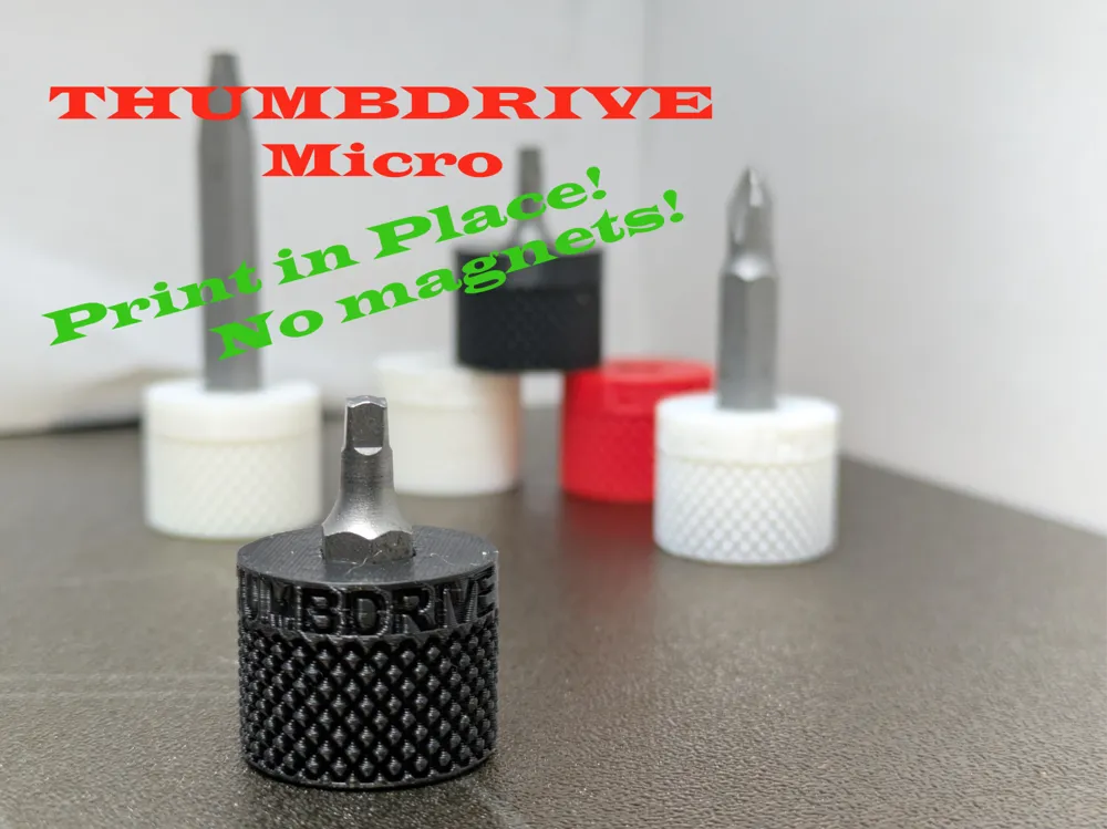ThumbDrive Micro - Pocket driver - Print in place by Calmec87 - MakerWorld