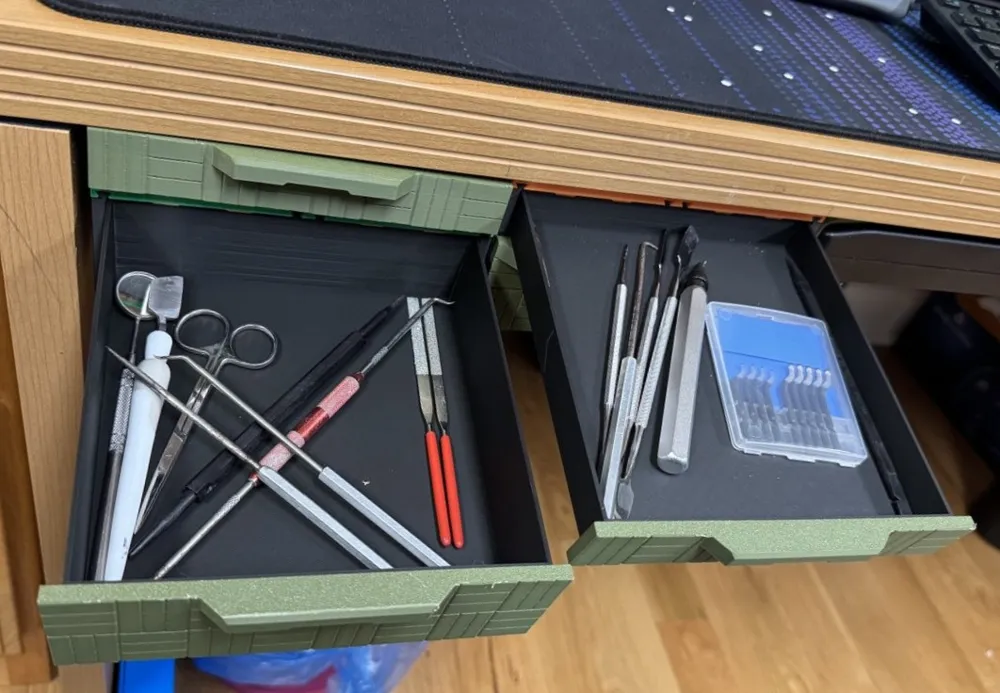 Modular Underdesk/table GEN2 Drawers quick locks Remixed by friday567 ...