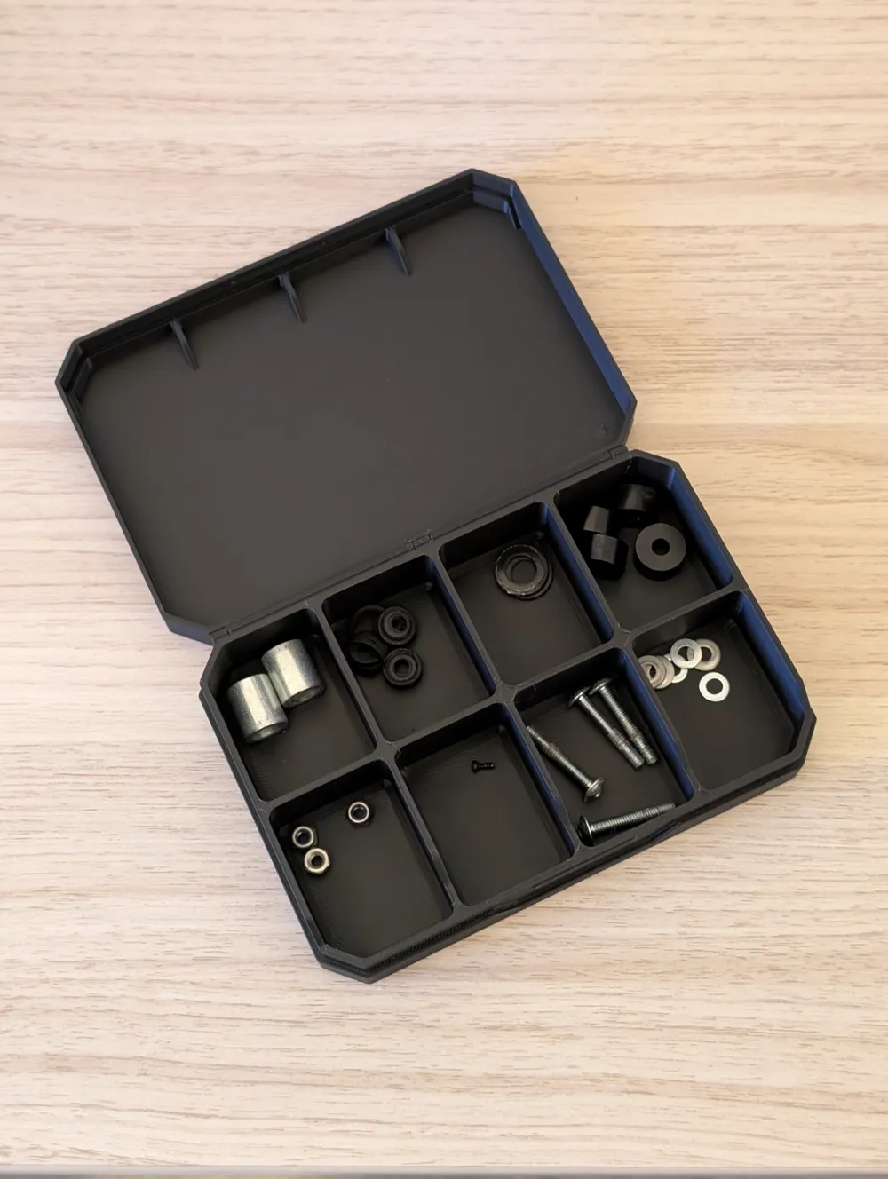 Print-in-Place Compartment Boxes by PLAUK MakerWorld: Download Free 3D Models