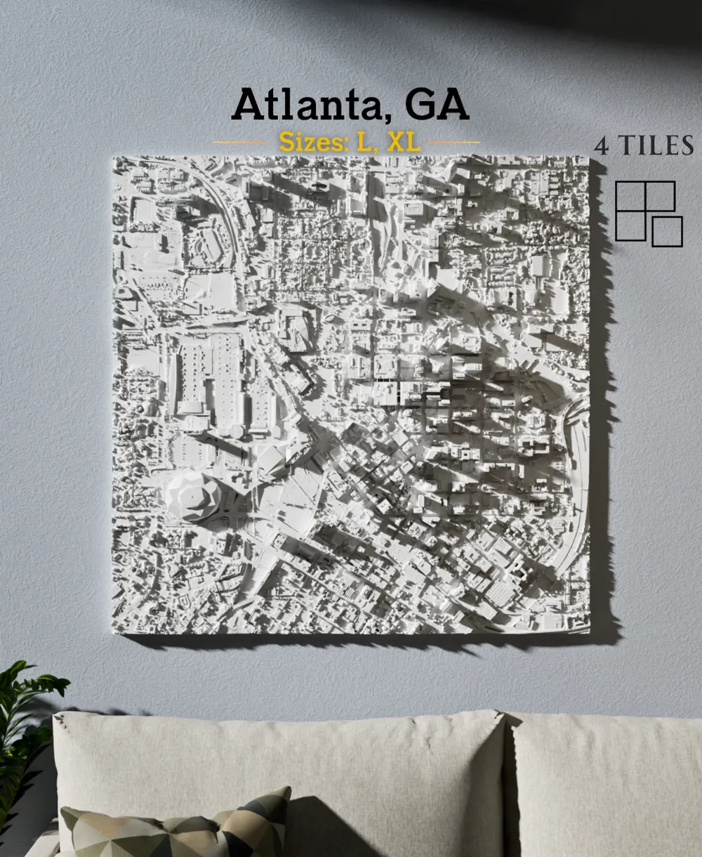 Atlanta, GA - Small - Free 3D Print Model - MakerWorld