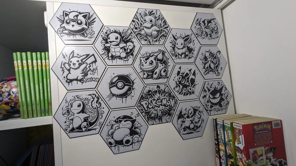 Pokemon Gengar Ectoplasma Hueforge Hexagon by Sebastien - MakerWorld