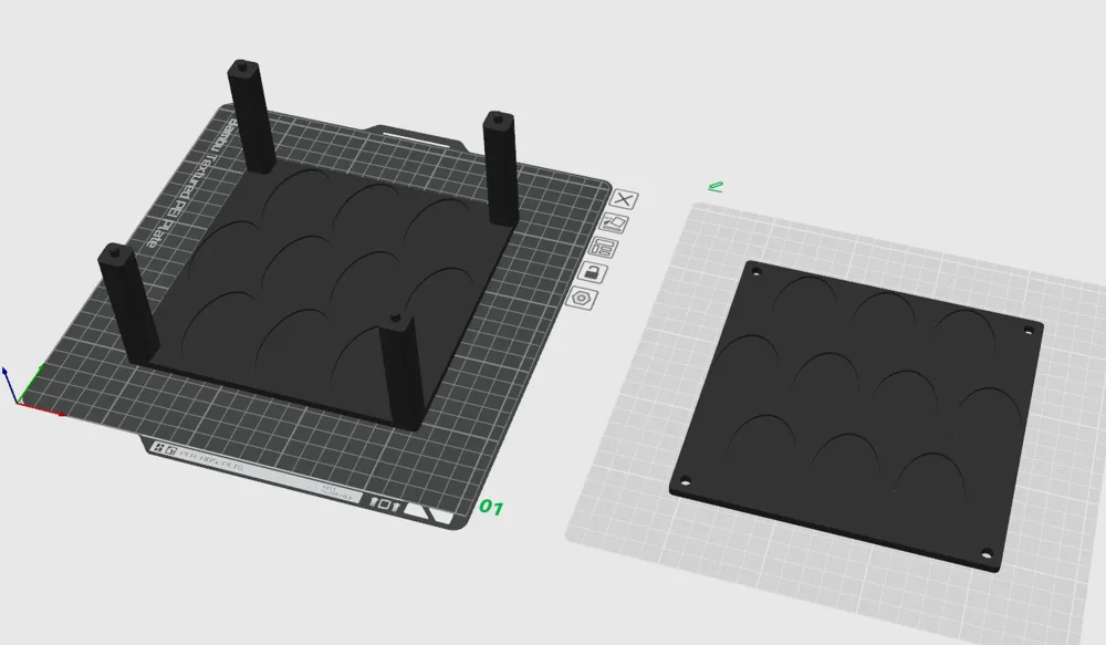 Display and storage 60x35mm bases by Hobby_Crisis MakerWorld: Download ...