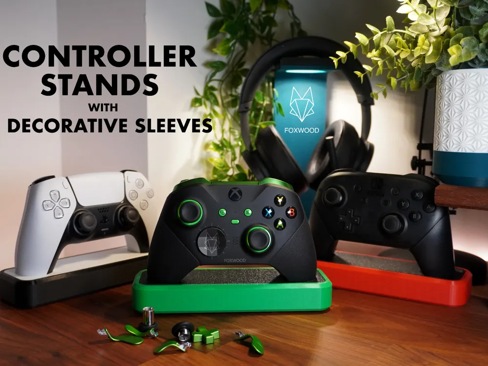 Controller Stand - Core - Swappable Deco Sleeves by Foxwood MakerWorld ...