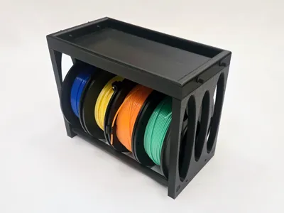 Mini Filament Rack 250g-200g / ~120mm spools by robrmg MakerWorld ...