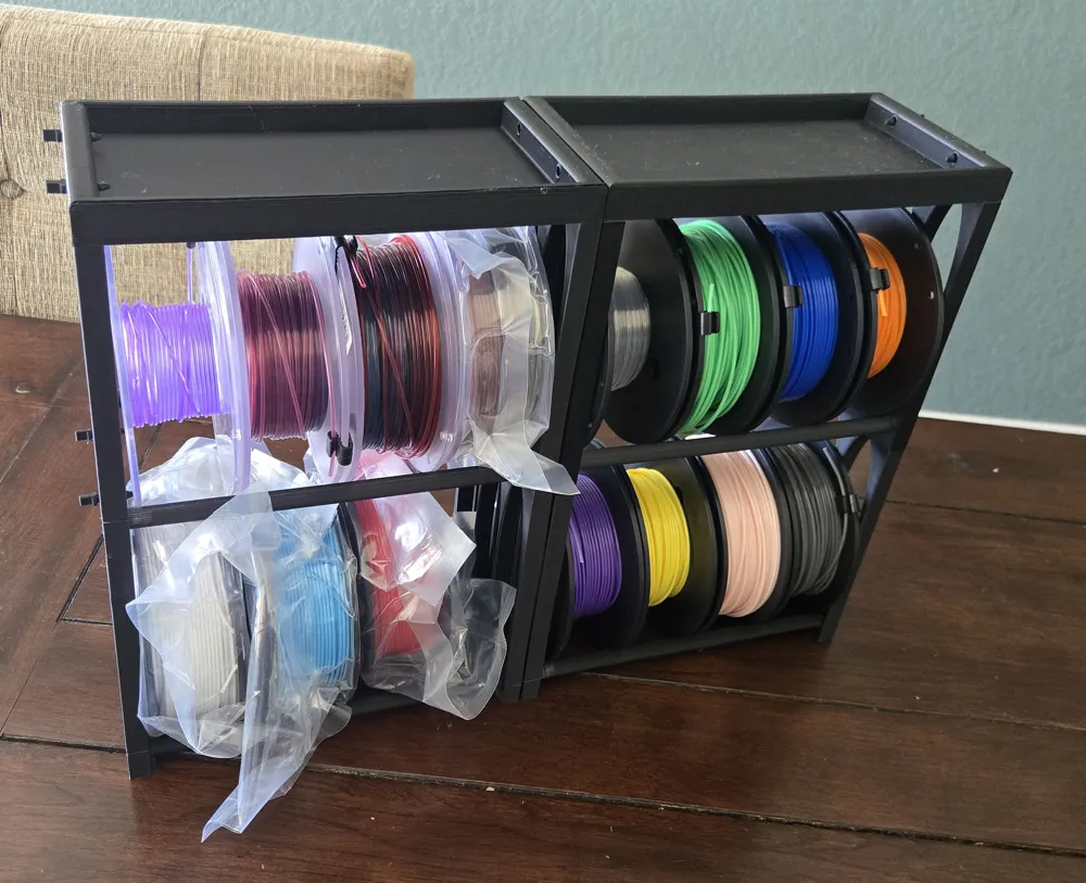 Mini Filament Rack 250g-200g / ~120mm spools - Free 3D Print Model ...