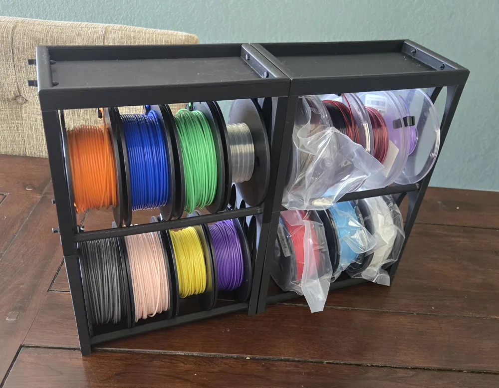 Mini Filament Rack 250g-200g / ~120mm spools - Free 3D Print Model ...