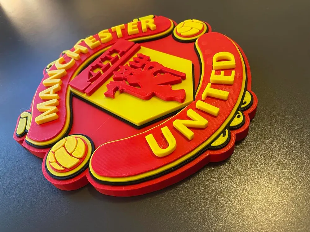 Manchester United Logo - Free 3D Print Model - MakerWorld