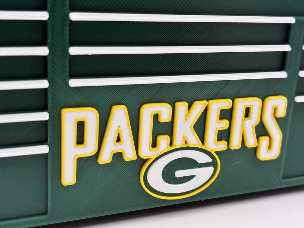 Green Bay Packers NFL toolbox desk pen holder by Mrtk1970 MakerWorld ...