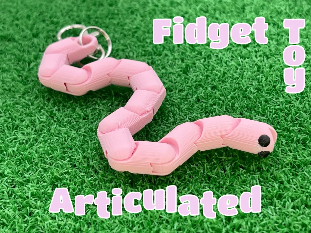 Maggot - Articulated Fidget Toy & Keychain by MalcTheOracle - MakerWorld