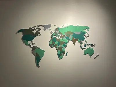 World map | 120cm x 60cm - Free 3D Print Model - MakerWorld