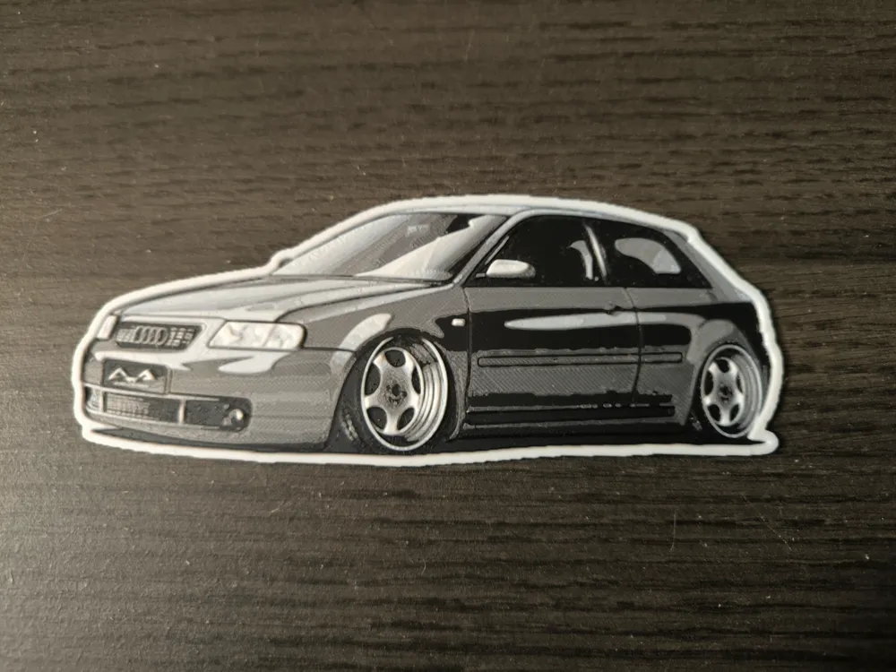 Audi A3 8p hueforge by HunterABCZ - MakerWorld