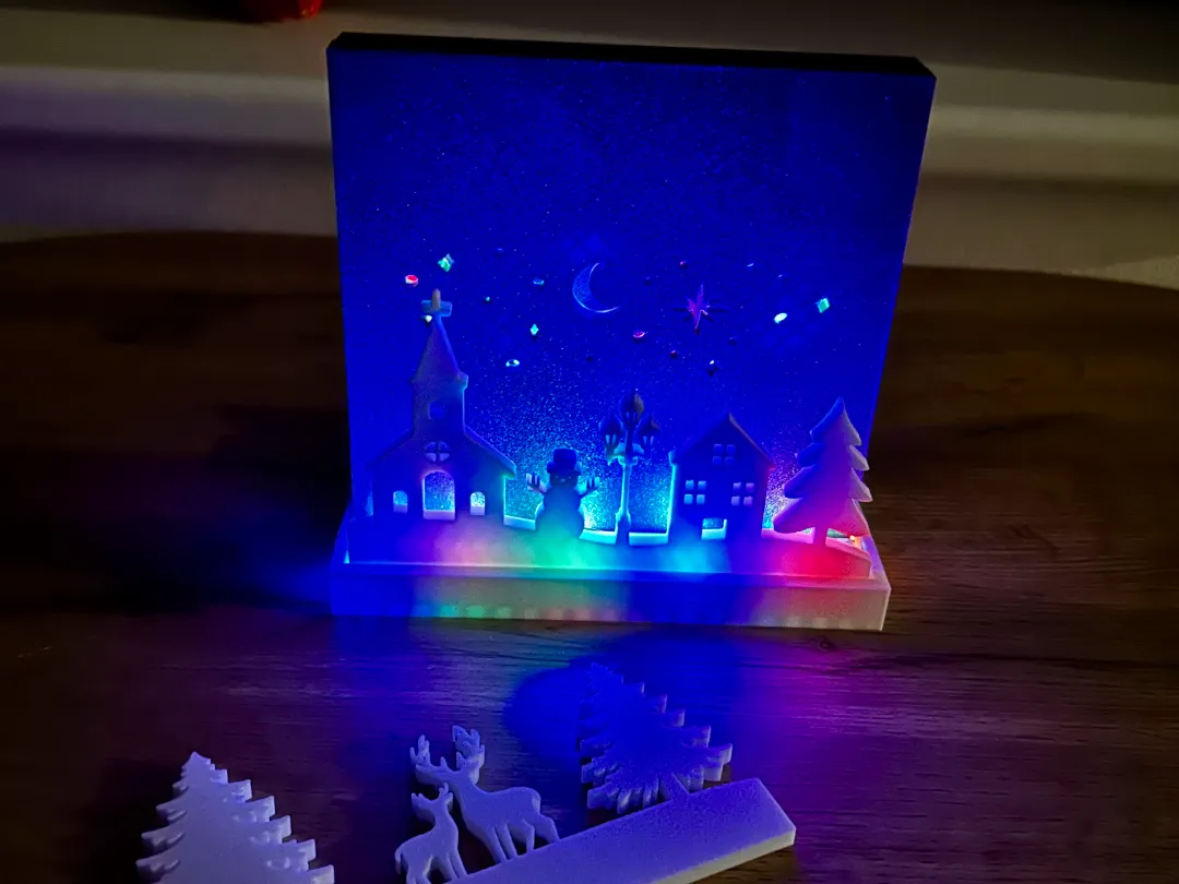 Caja de luz LED de invierno - diorama modular por bigzahry MakerWorld ...