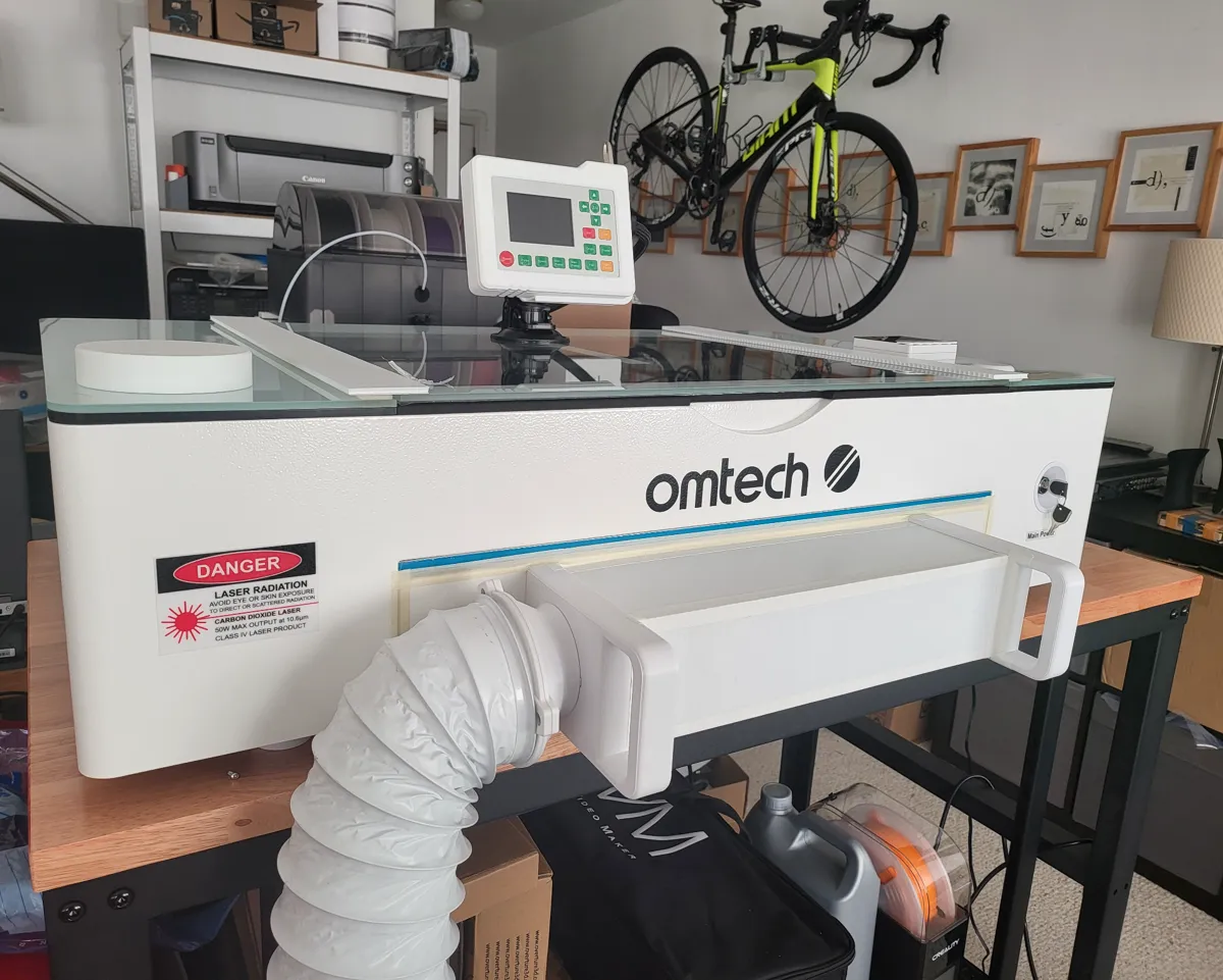 Omtech Polar 350 Front Exhaust System - Free 3D Print Model - MakerWorld
