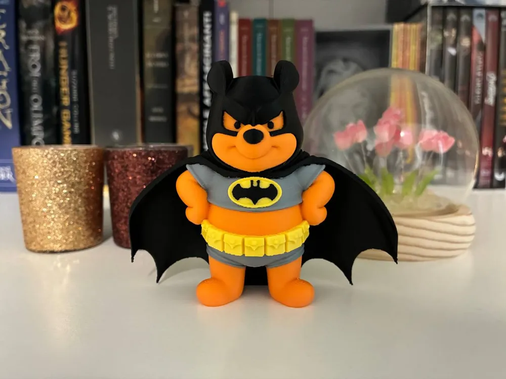 Winnie the Pooh - Batman - Free 3D Print Model - MakerWorld
