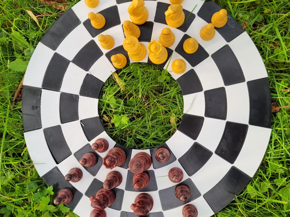 Circular chess (No AMS or Glue needed!) by _tbf - MakerWorld