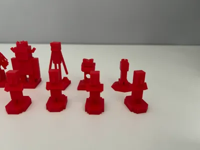 My custom chess set [Minecraft edition] by Viktor SN - MakerWorld
