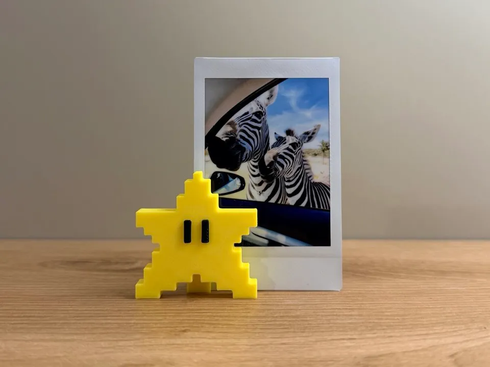 Super Mario Star Photo Stand - Free 3D Print Model - MakerWorld