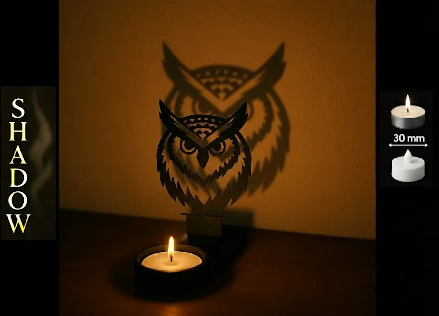Shadow Art - Owl - Free 3D Print Model - MakerWorld