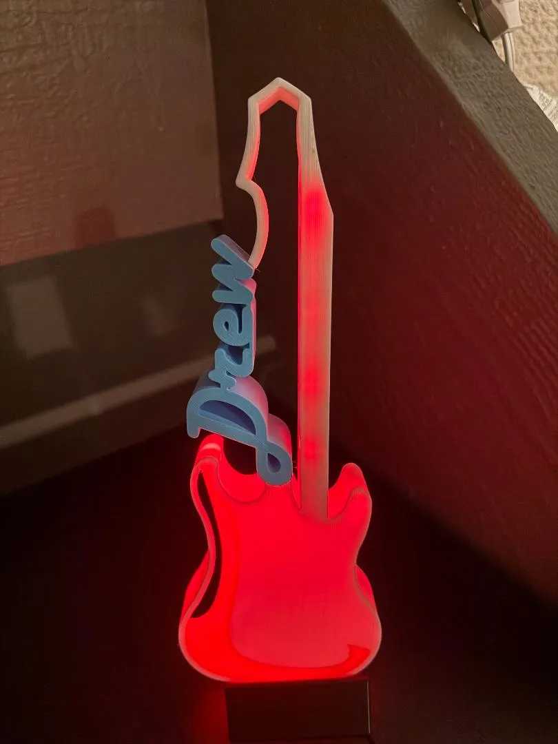 Guitar light box - Free 3D Print Model - MakerWorld