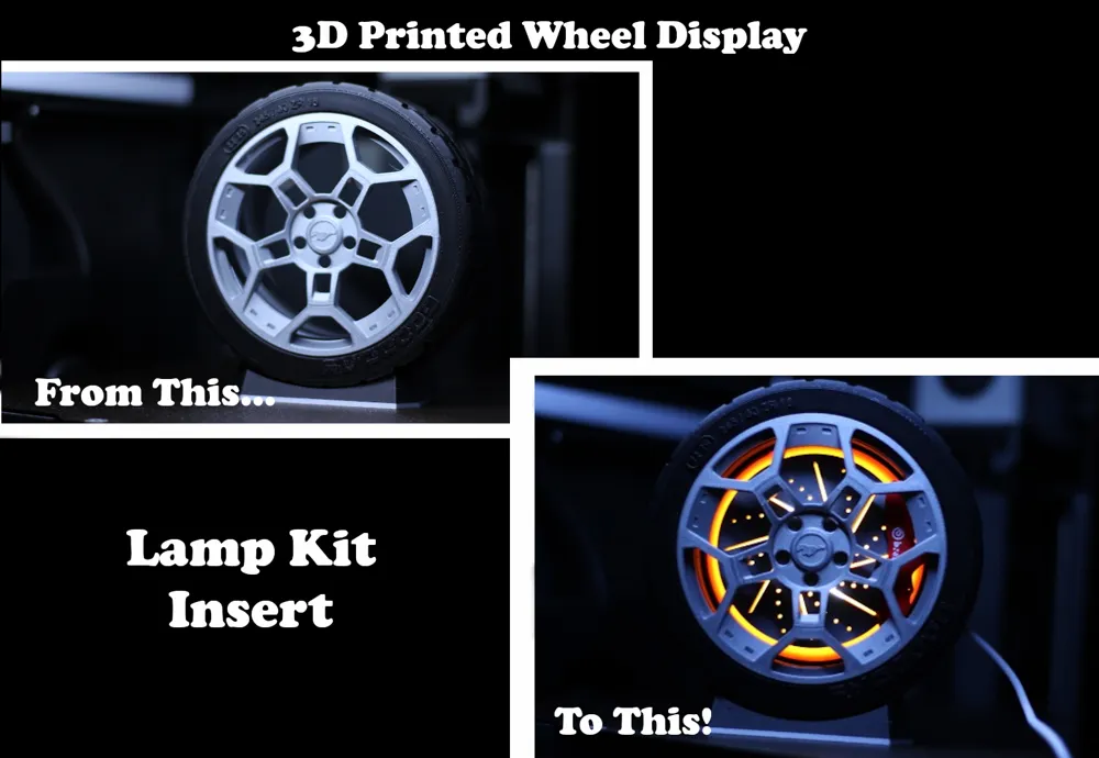 Car Wheel Display Lamp Insert (Lamp Kit 001) - Free 3D Print Model ...