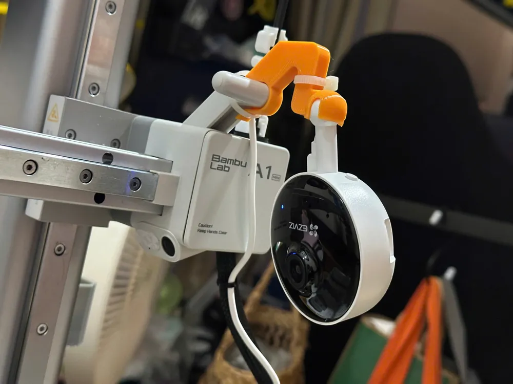A1 mini mount for EZVIZ C1C-B by Kien Cu MakerWorld: Download Free 3D ...