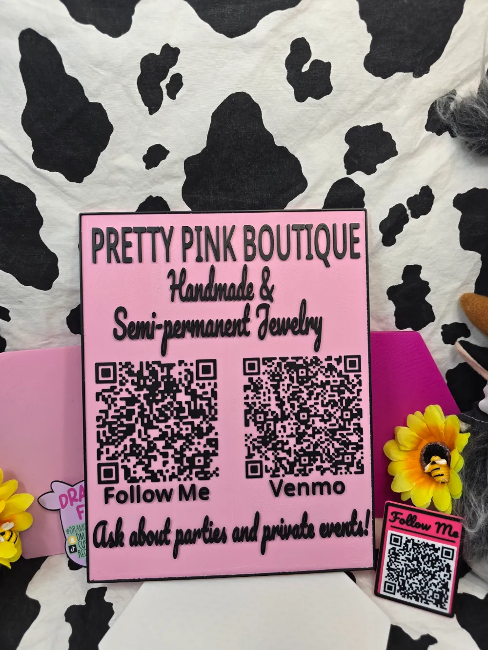 Custom QR Code Sign/Vendor Display/Table Display by DramooFree ...