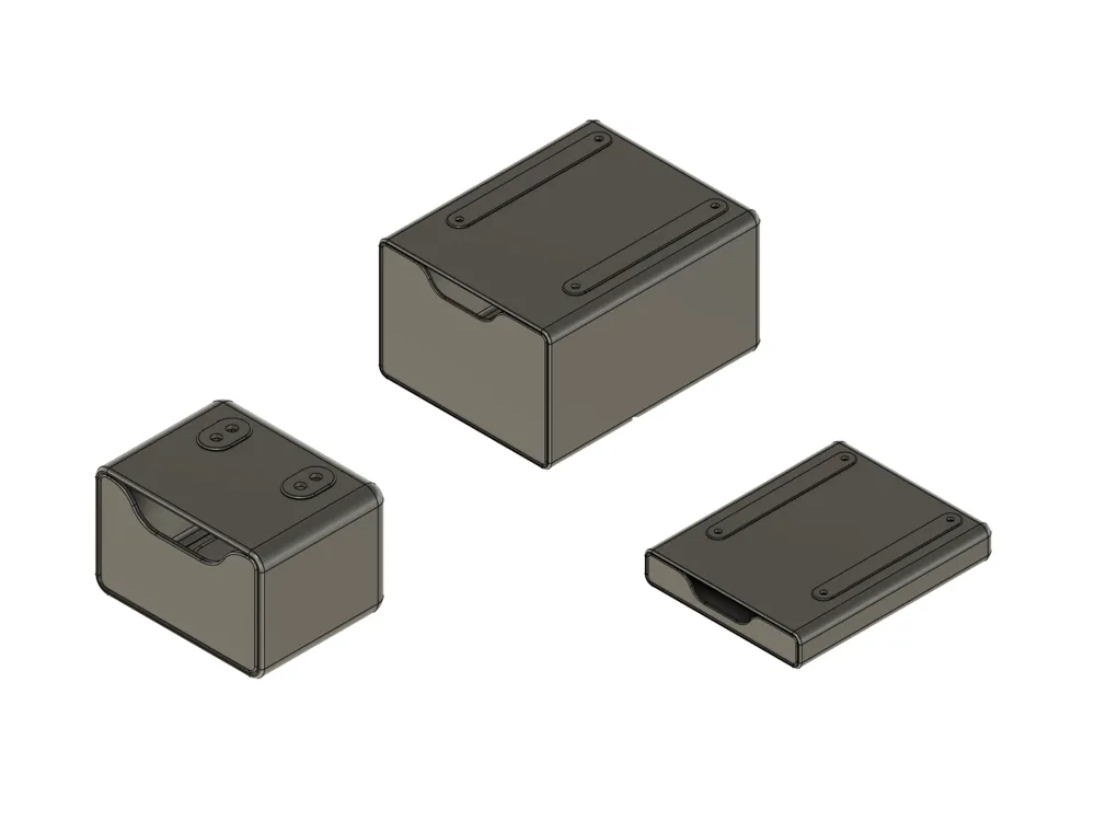 Stackable, Customizable Monitor Riser with drawer by RockyFMakerWorld ...