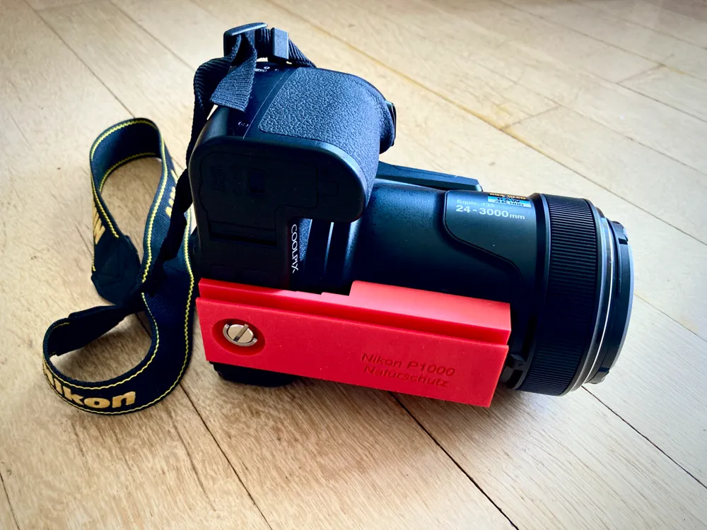 Nikon P1000 Camera Holder - Free 3D Print Model - MakerWorld