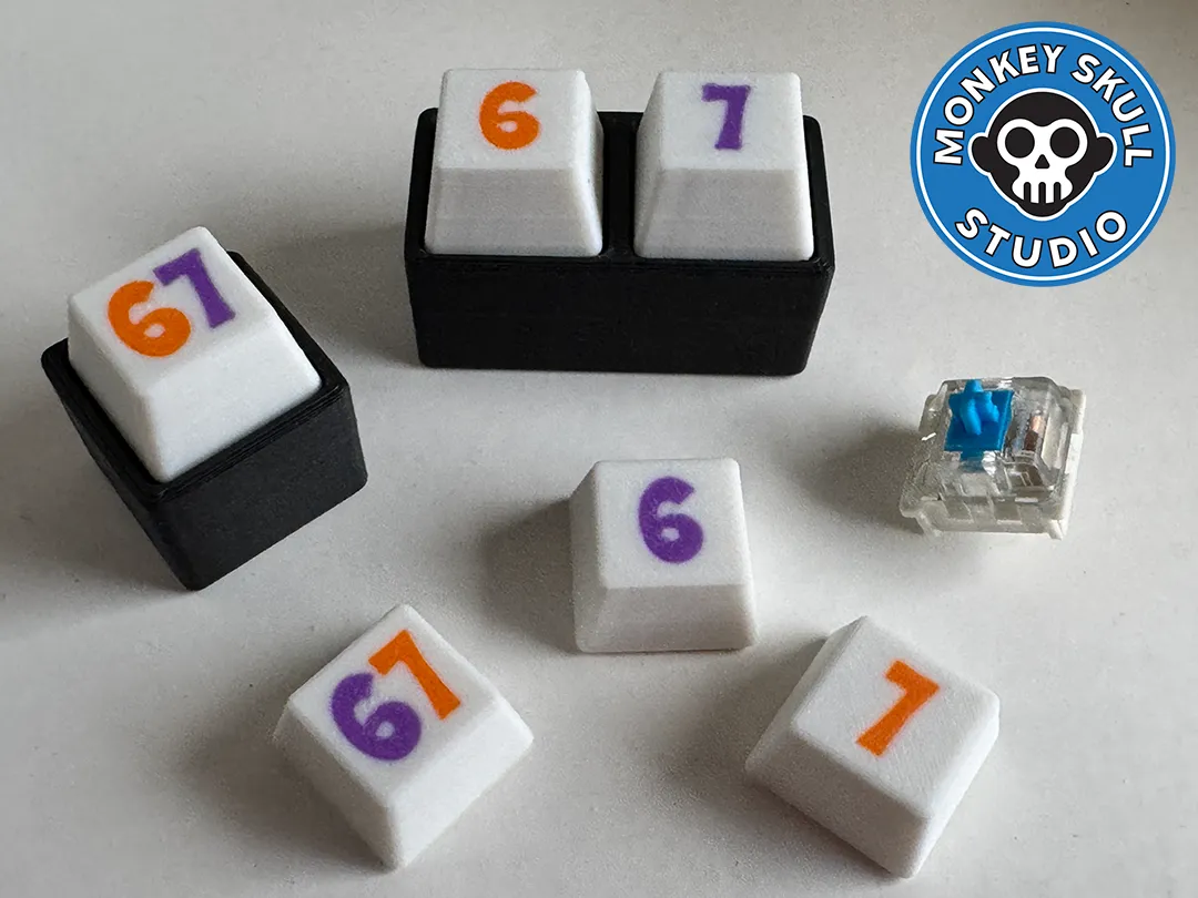 67 Dual / Single Key Clicker Fidget - Free 3D Print Model - MakerWorld