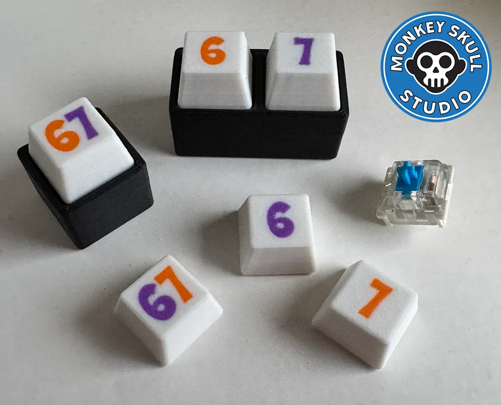 67 Dual / Single Key Clicker Fidget - Free 3D Print Model - MakerWorld