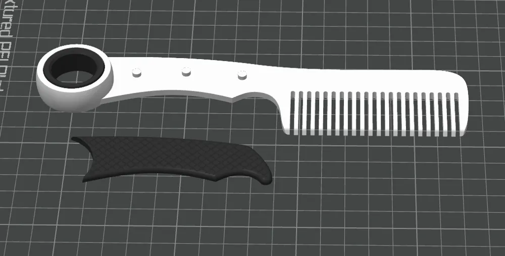 Fidget Spinner Comb by Laban MakerWorld: Download Free 3D Models