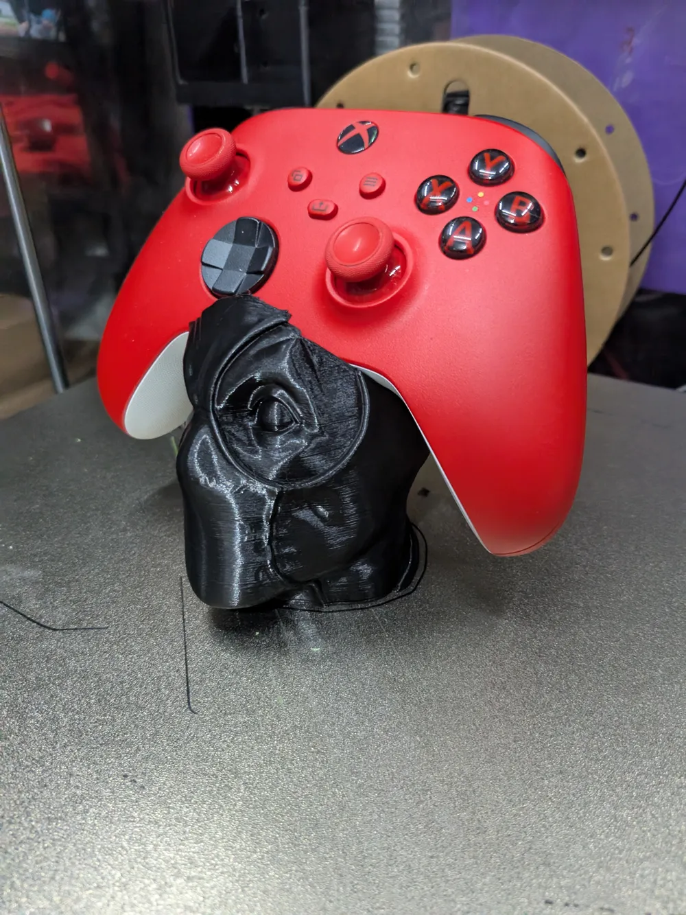 Deadpool controller stand AND negative cutout - Free 3D Print Model ...