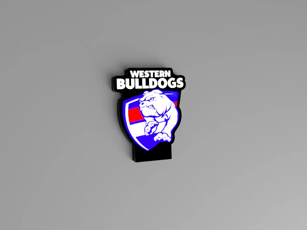 Western BullDogs Lightbox by glenngri - MakerWorld