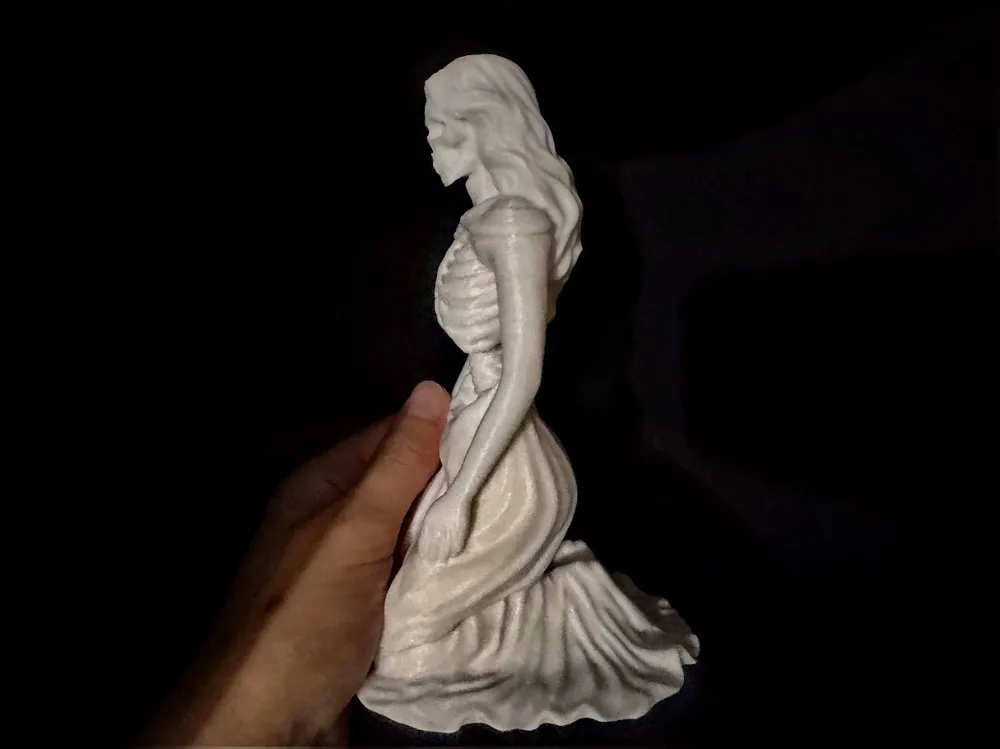 Skeleton Woman Mirror Illusion - Free 3D Print Model - MakerWorld