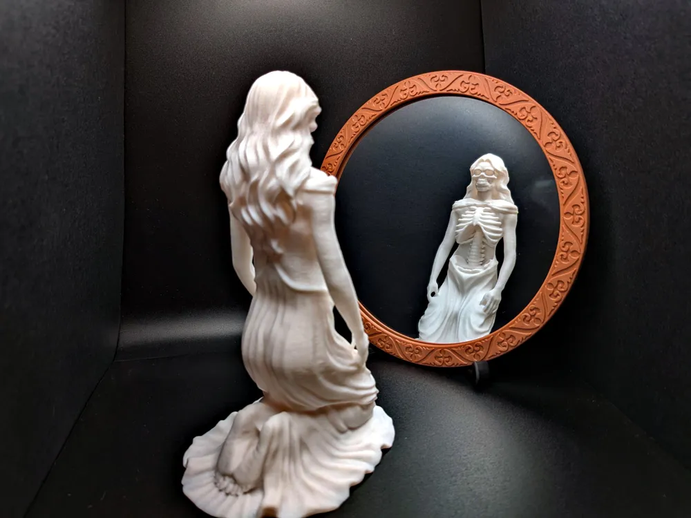 Skeleton Woman Mirror Illusion by Kopp3D MakerWorld: Download Free 3D ...