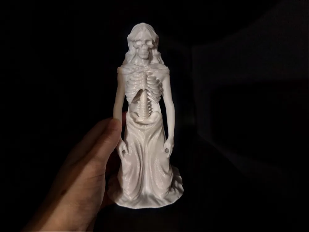 Skeleton Woman Mirror Illusion - Free 3D Print Model - MakerWorld