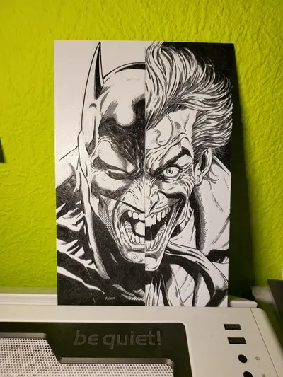 Batman Joker / Wall Art / 2d Art / Multicolor by 3D Prints This Week ...