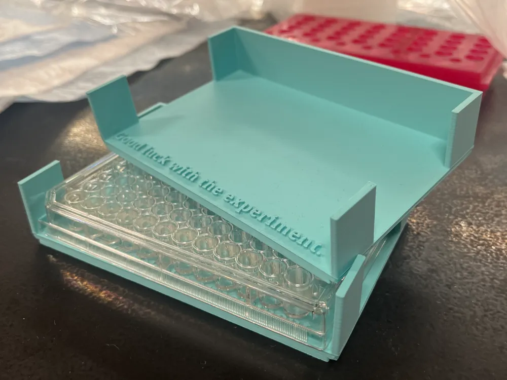Stackable Plate Trays by Good luck with the experiment. - MakerWorld