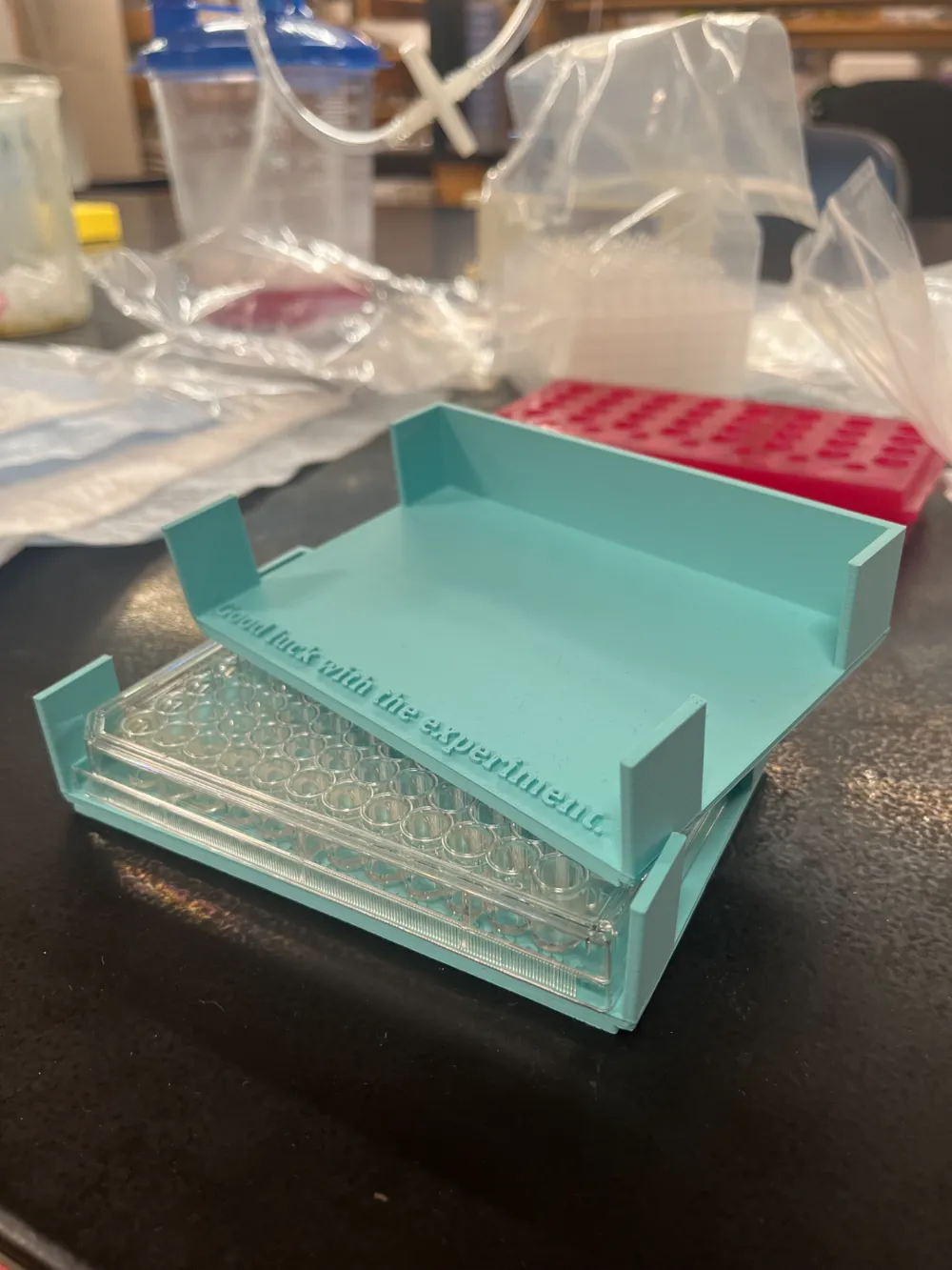 Stackable Plate Trays by Good luck with the experiment. - MakerWorld