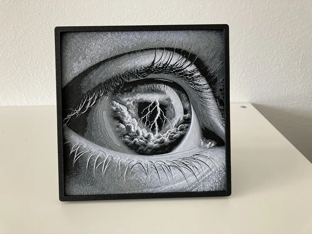 Thunder Eye - HueForge by GrayLite MakerWorld: Download Free 3D Models