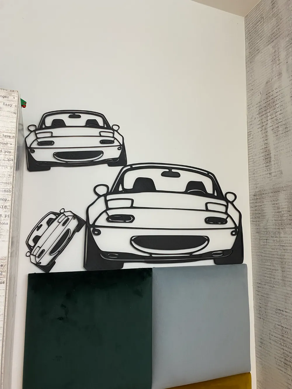 Mazda MX-5 Miata 2D Line-art wall decoration by PrzemoDJ - MakerWorld