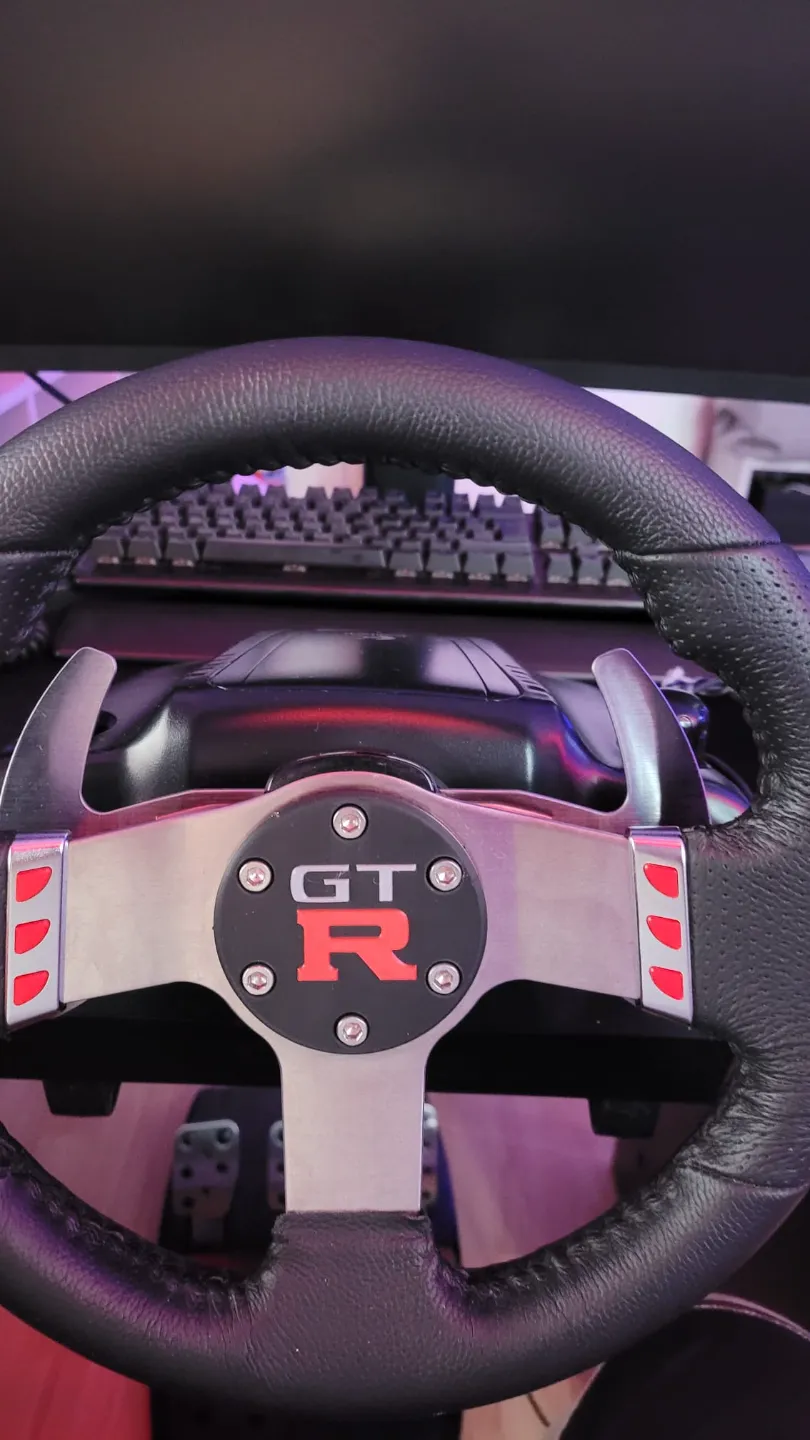 Nissan GT-R Logitech G27 Center Logo by ThisPatrik3D - MakerWorld